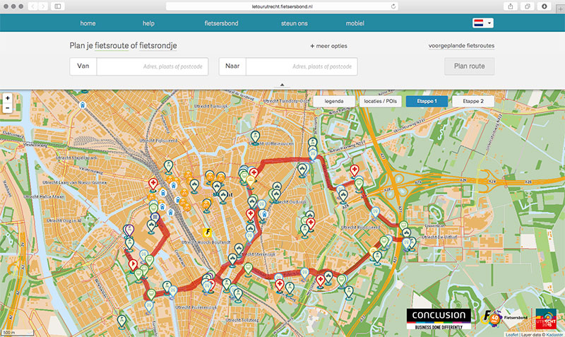 Fietsen123 Routeplanner